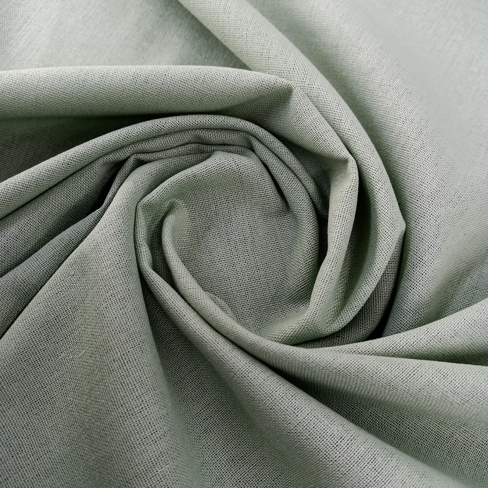 Linho Misto com Viscose Verde Menta - Marantex Tecidos