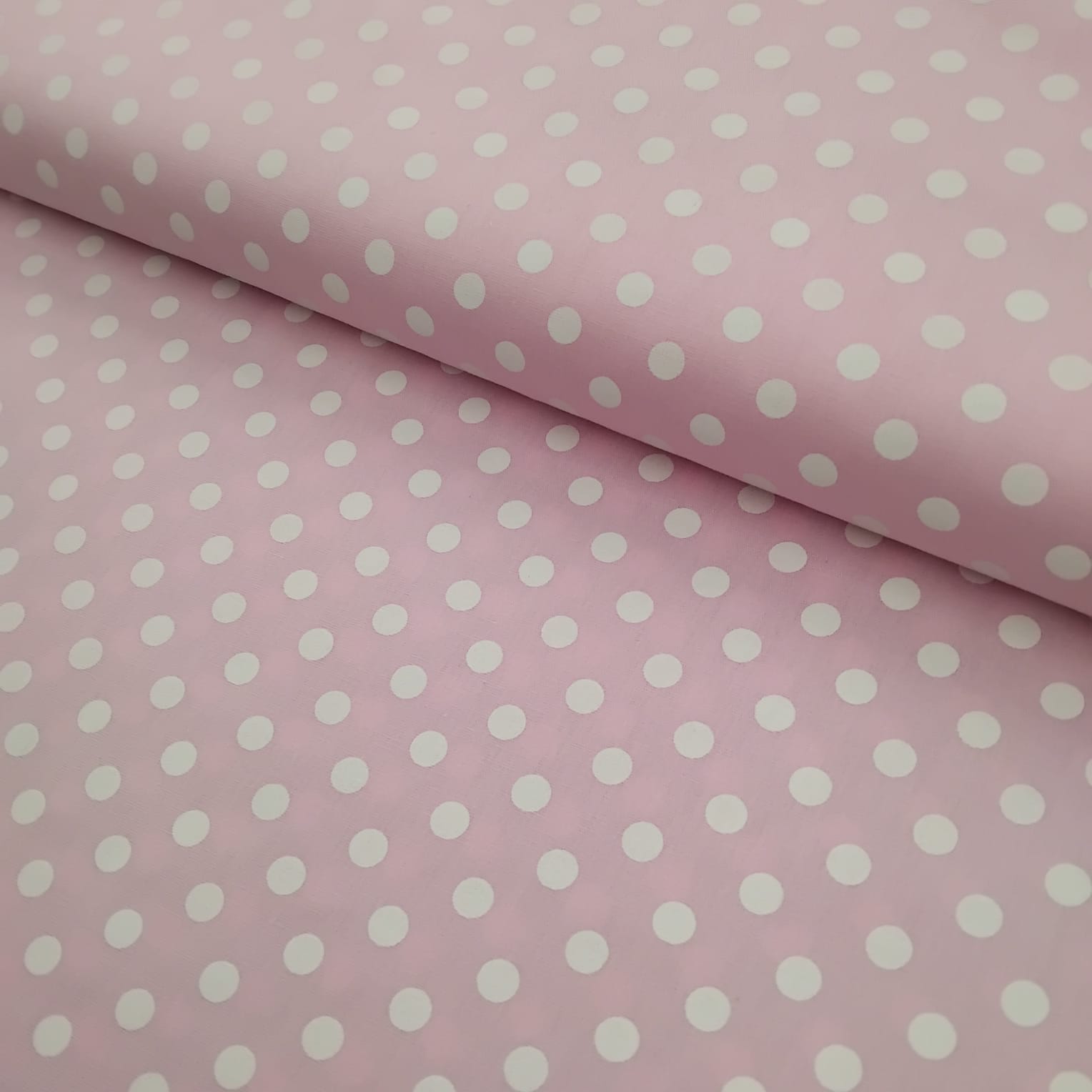 Tricoline Poá Rosa BB - Marantex Tecidos